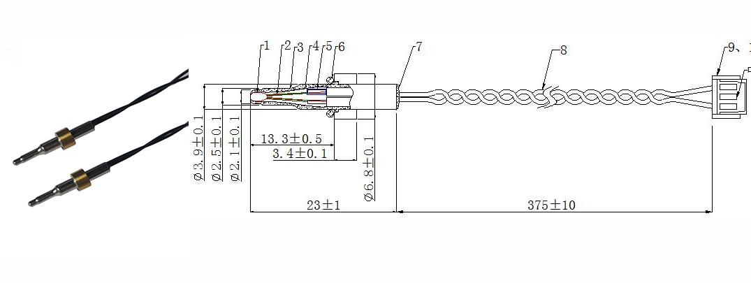 0.5s Fast NTC Thermistor for Robot Vacuum Cleaner - Exsense